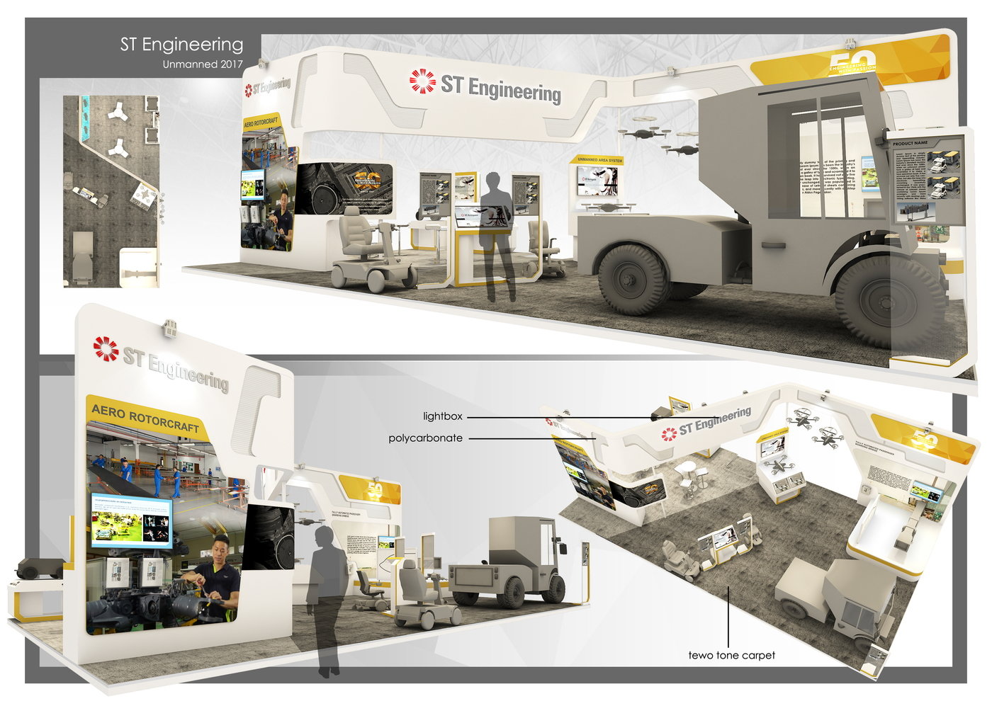 ST Engineering Booth Desgins by Dustin Ronald Elman at Coroflot.com