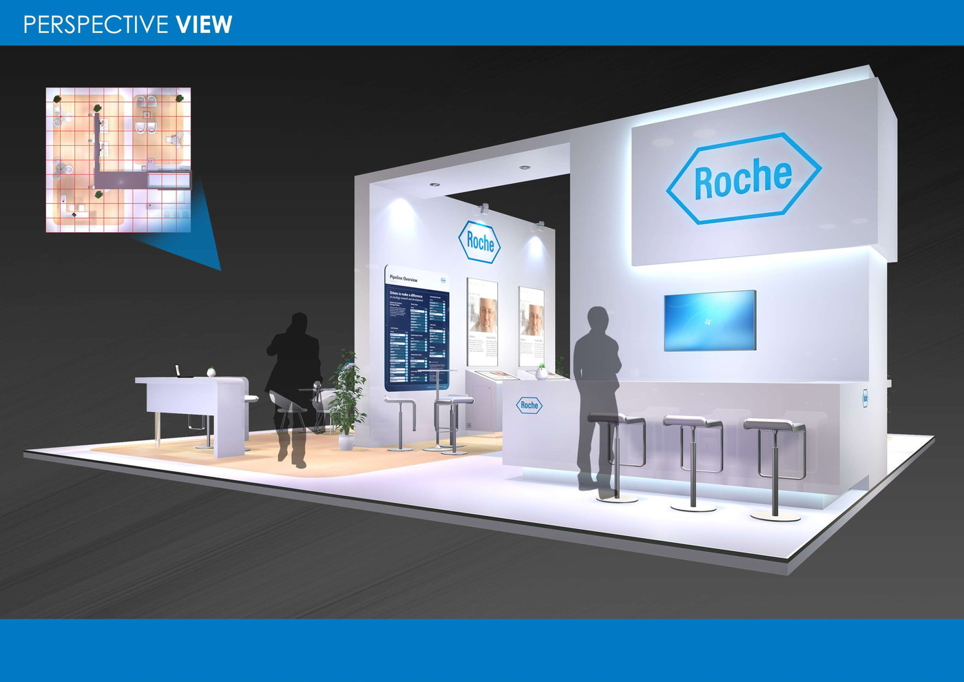 ROCHE Booth design by Dustin Ronald Elman at Coroflot.com