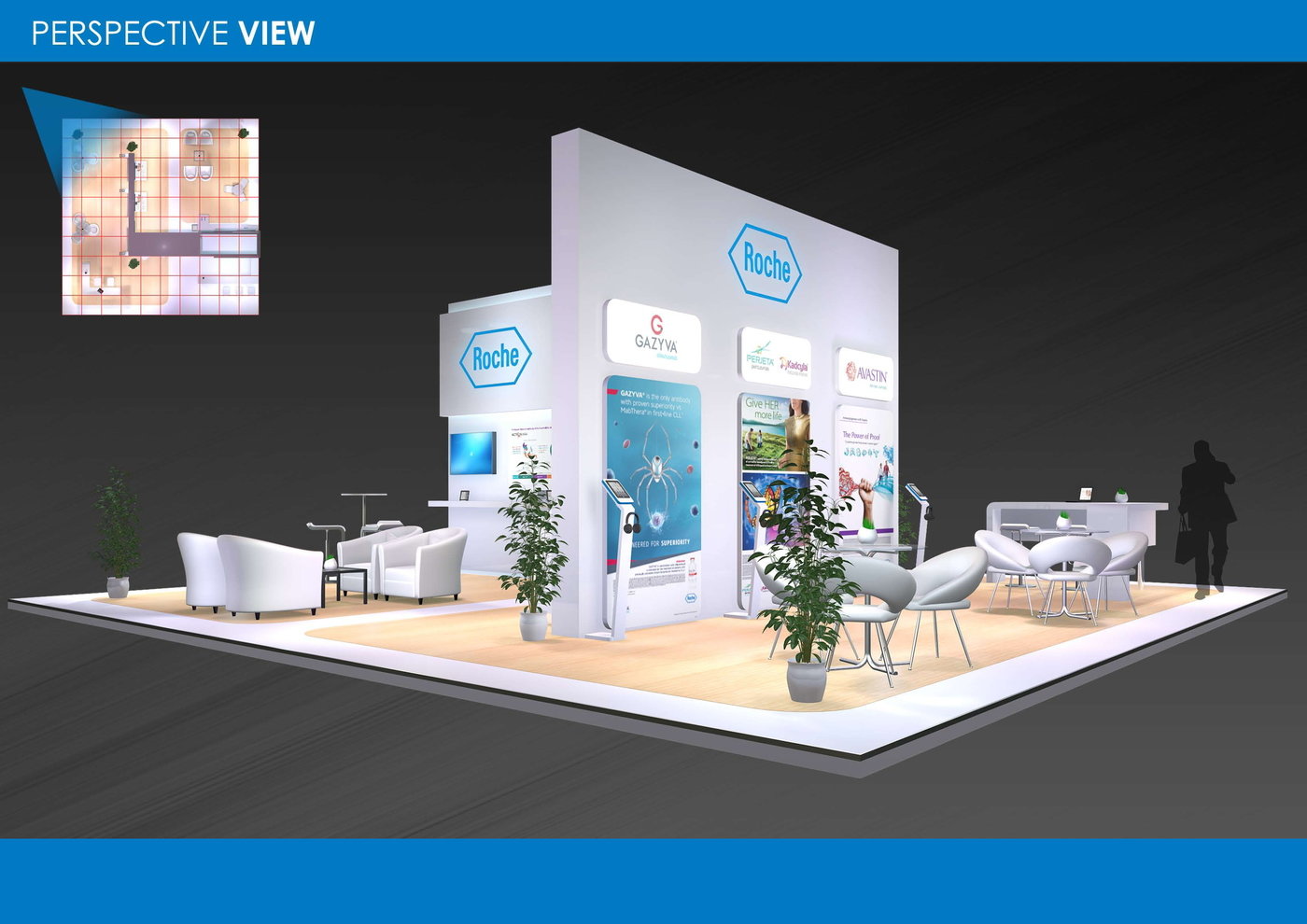 ROCHE Booth design by Dustin Ronald Elman at Coroflot.com