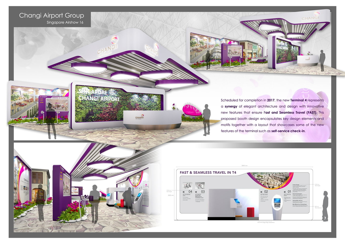 Changi Airport Group Booth Designs by Dustin Ronald Elman at Coroflot.com