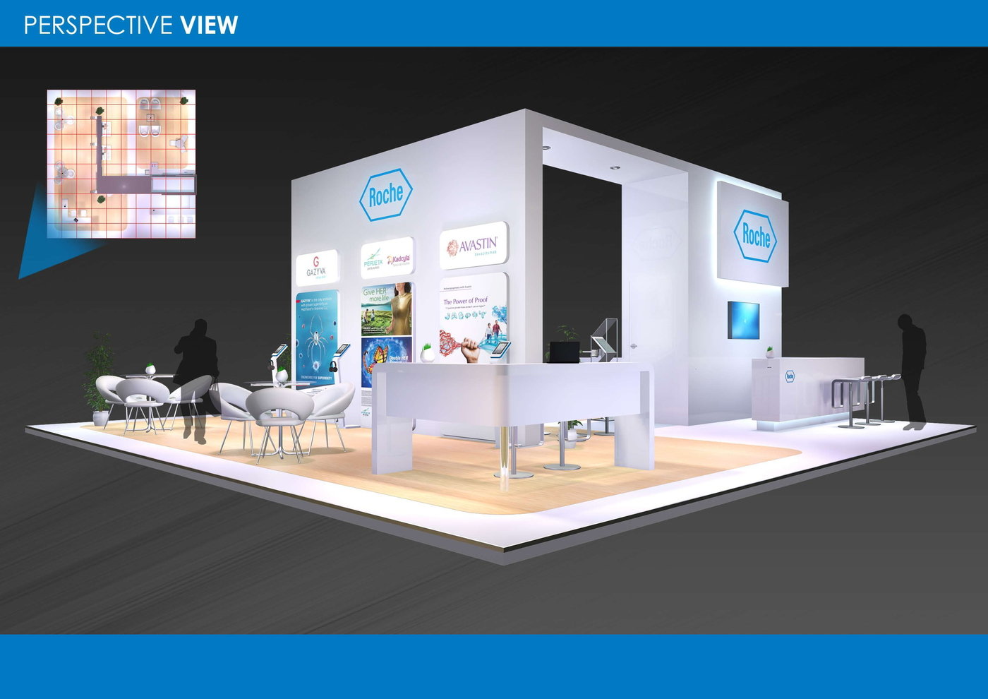 ROCHE Booth design by Dustin Ronald Elman at Coroflot.com