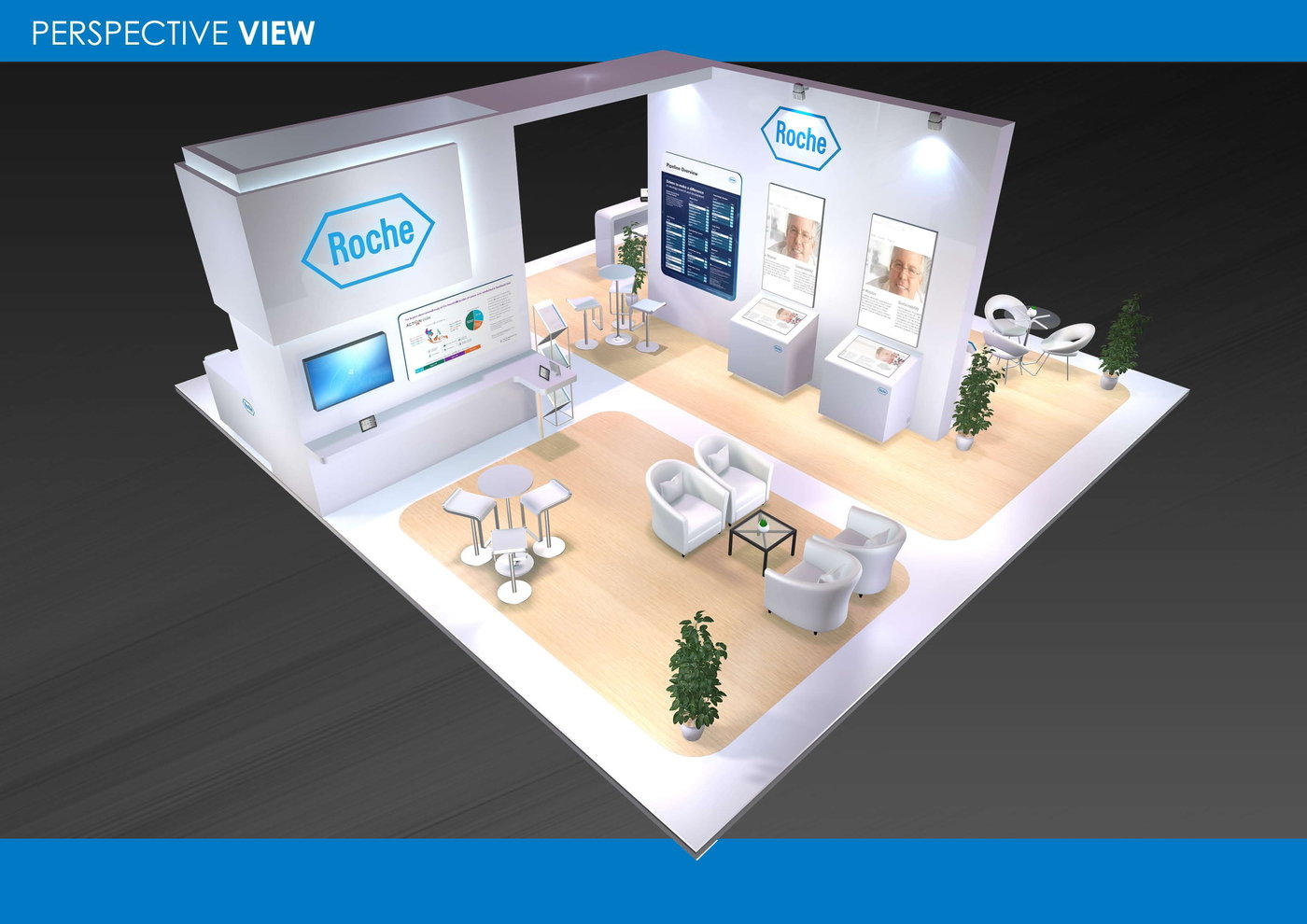 ROCHE Booth design by Dustin Ronald Elman at Coroflot.com