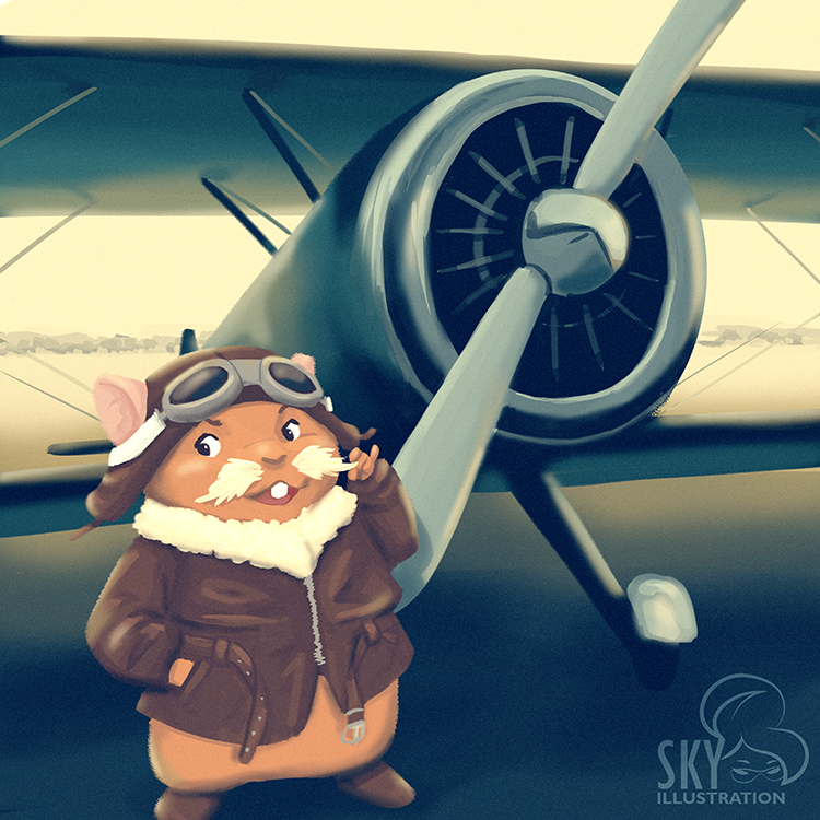 Hamster pilot by Sanne K.Y. van Oorde - van der Wel at Coroflot.com