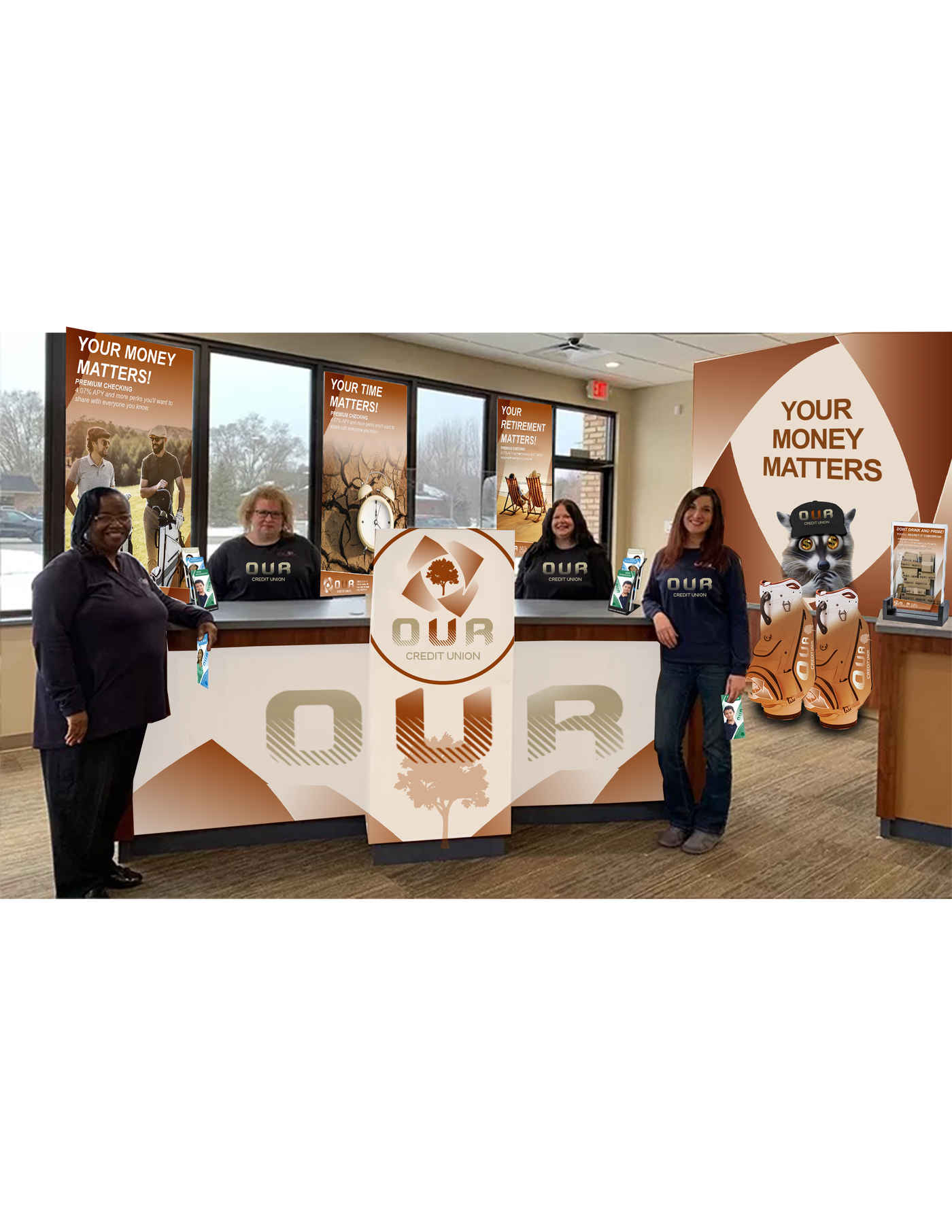 our credit union branding by Alexander Smith at Coroflot.com