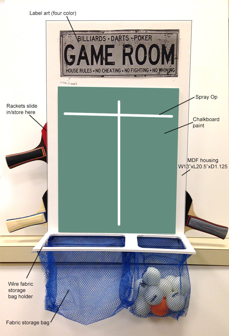 Game Room Organizer by Greg Scott at Coroflot.com