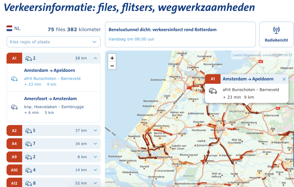 ANWB Traffic information by Richard de Vries at Coroflot.com