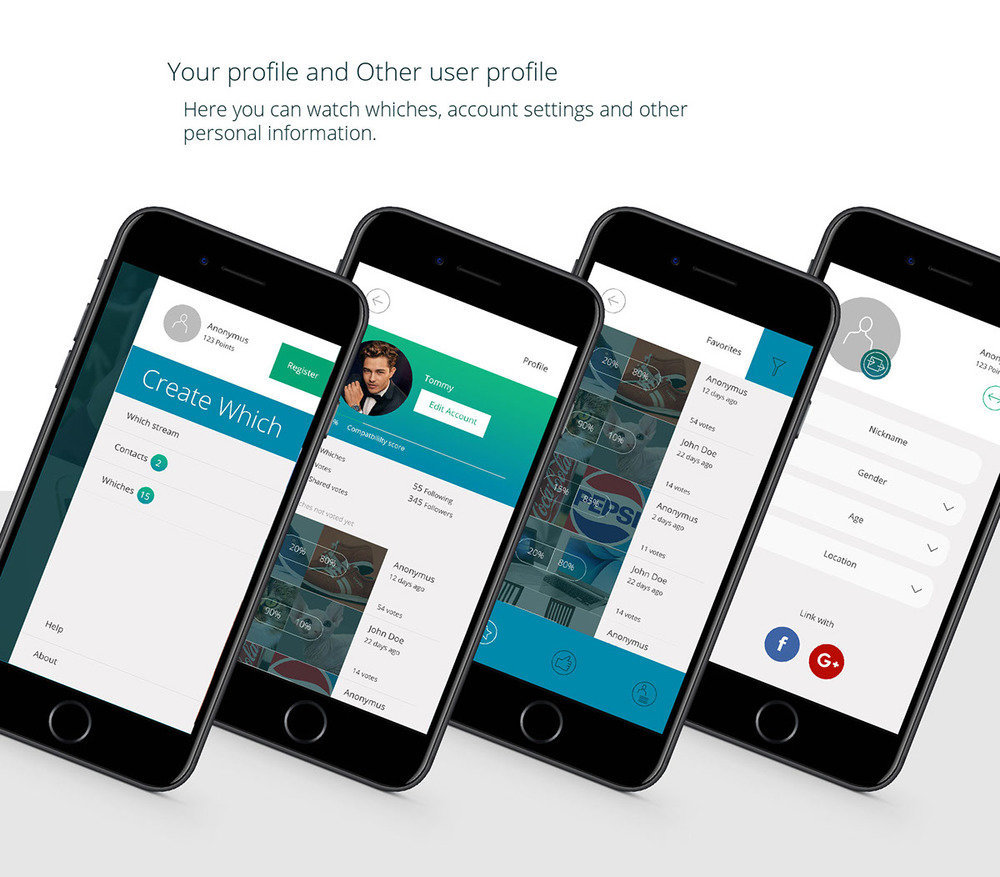 Which App – Poll Mobile App by Anna Nikitina at Coroflot.com