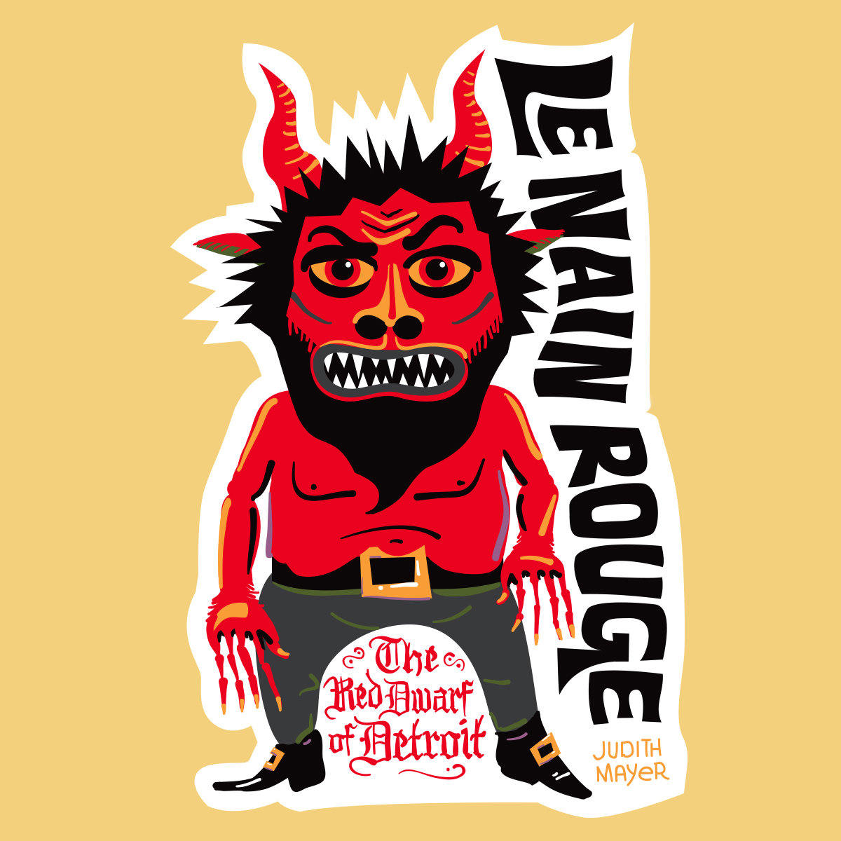 Le Nain Rouge, Urban Legend by Judith Mayer at Coroflot.com