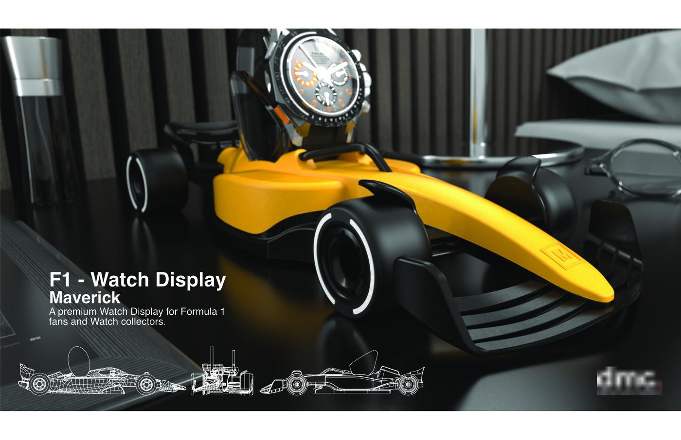 Formula 1 Watch Display by Stephan le Roux at Coroflot.com