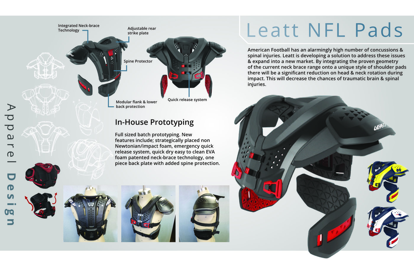 Leatt NFL Pads by Stephan le Roux at Coroflot.com