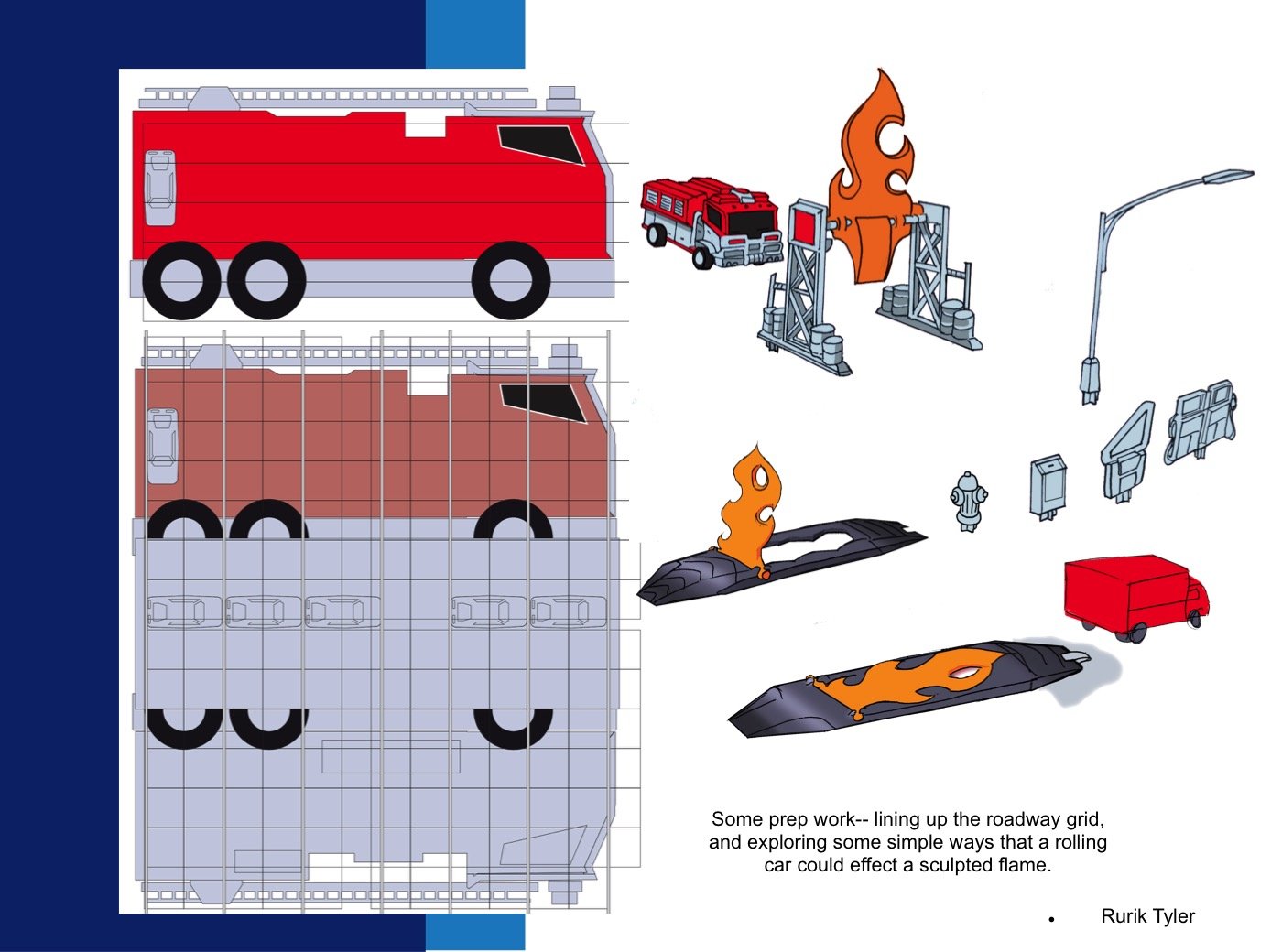 Fast Lane Folding Fire Truck by Rurik Tyler at Coroflot.com
