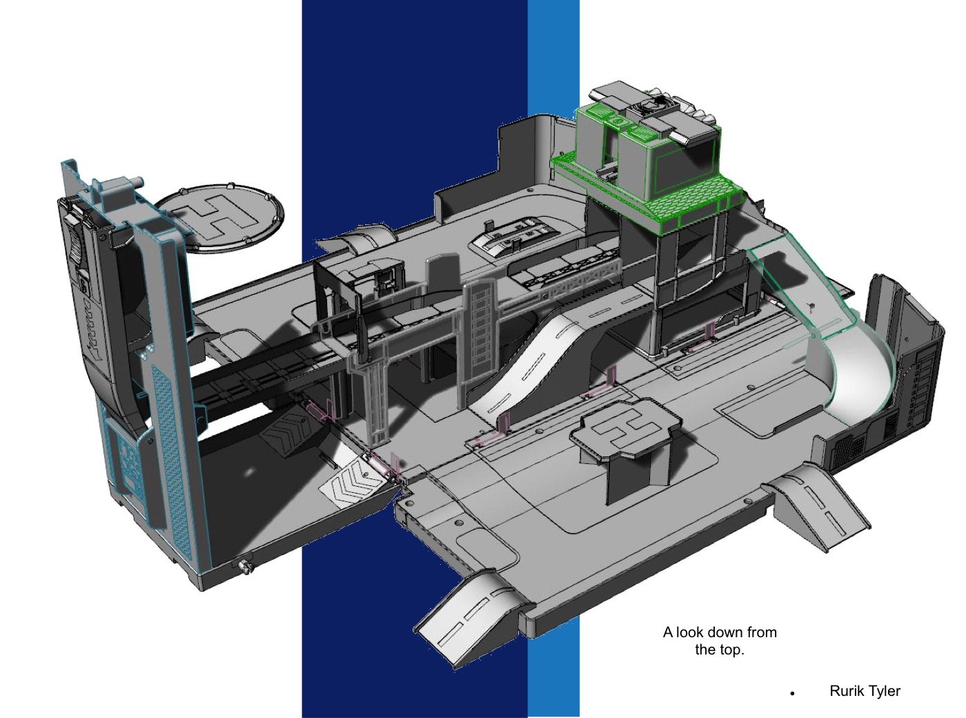 Fast Lane Folding Fire Truck by Rurik Tyler at Coroflot.com