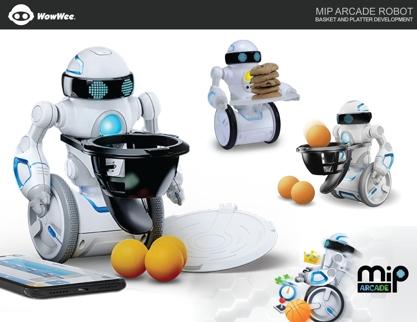 Wowwee - MiP Arcade Basket & Platter by Marc-André Dubois at Coroflot.com