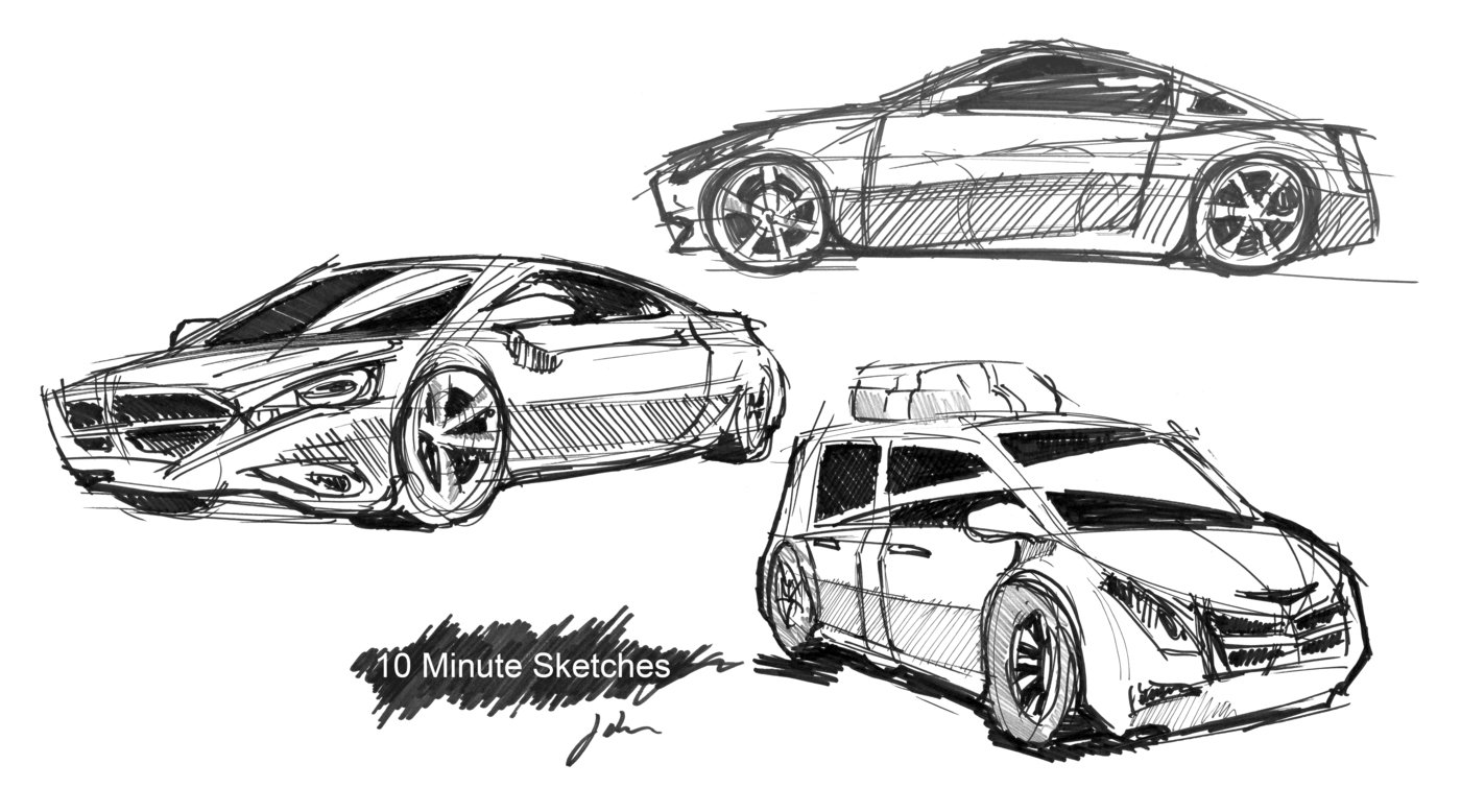 Concept Sketching by John Almstead at Coroflot.com