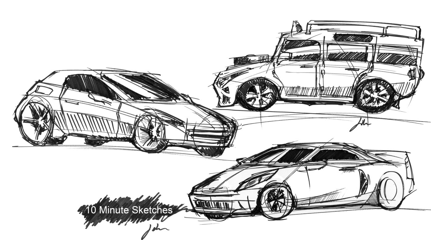 Concept Sketching by John Almstead at Coroflot.com