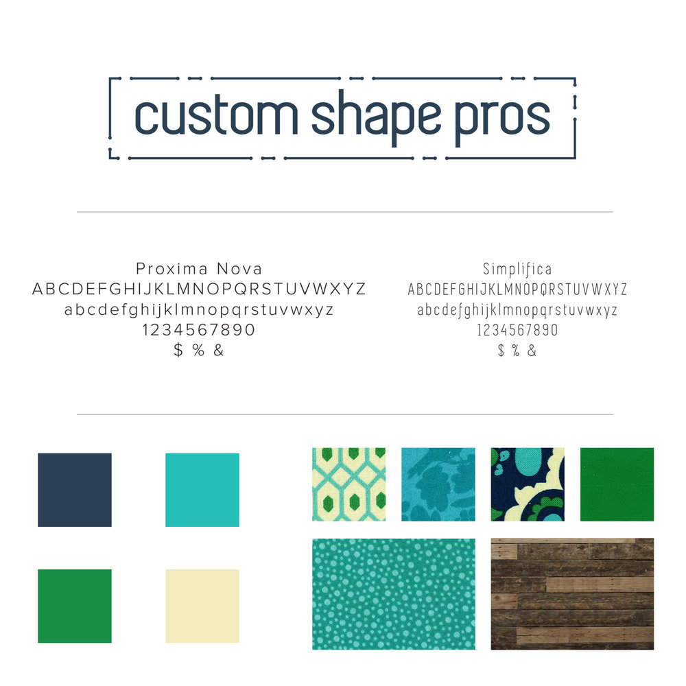 Custom Shape Pros Branding by Amanda Durkovic at Coroflot.com