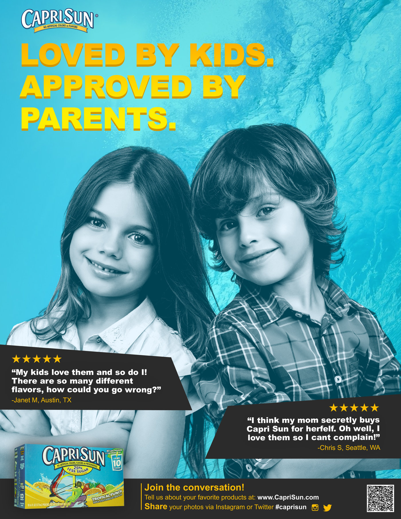 Capri Sun Poster: Bazaarvoice UGC by Phillip Gonzalez at Coroflot.com