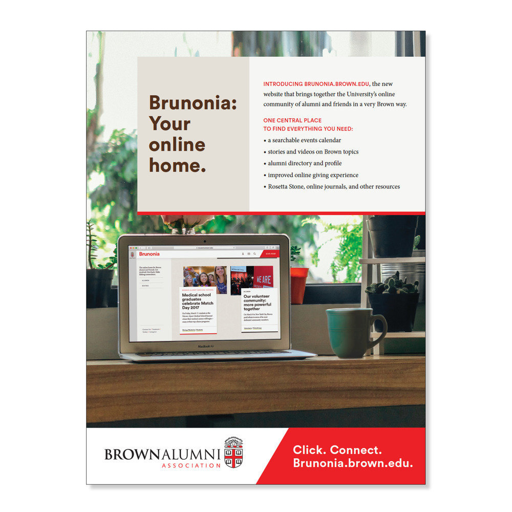 Brunonia Website Ad by Fanny Lau Dines at Coroflot.com
