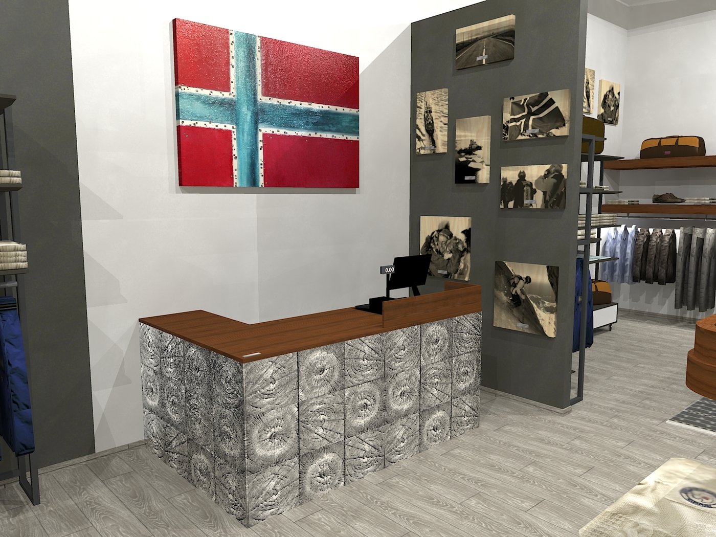 Retail interior design by BAR-DESIGN by Luca Bar at Coroflot.com