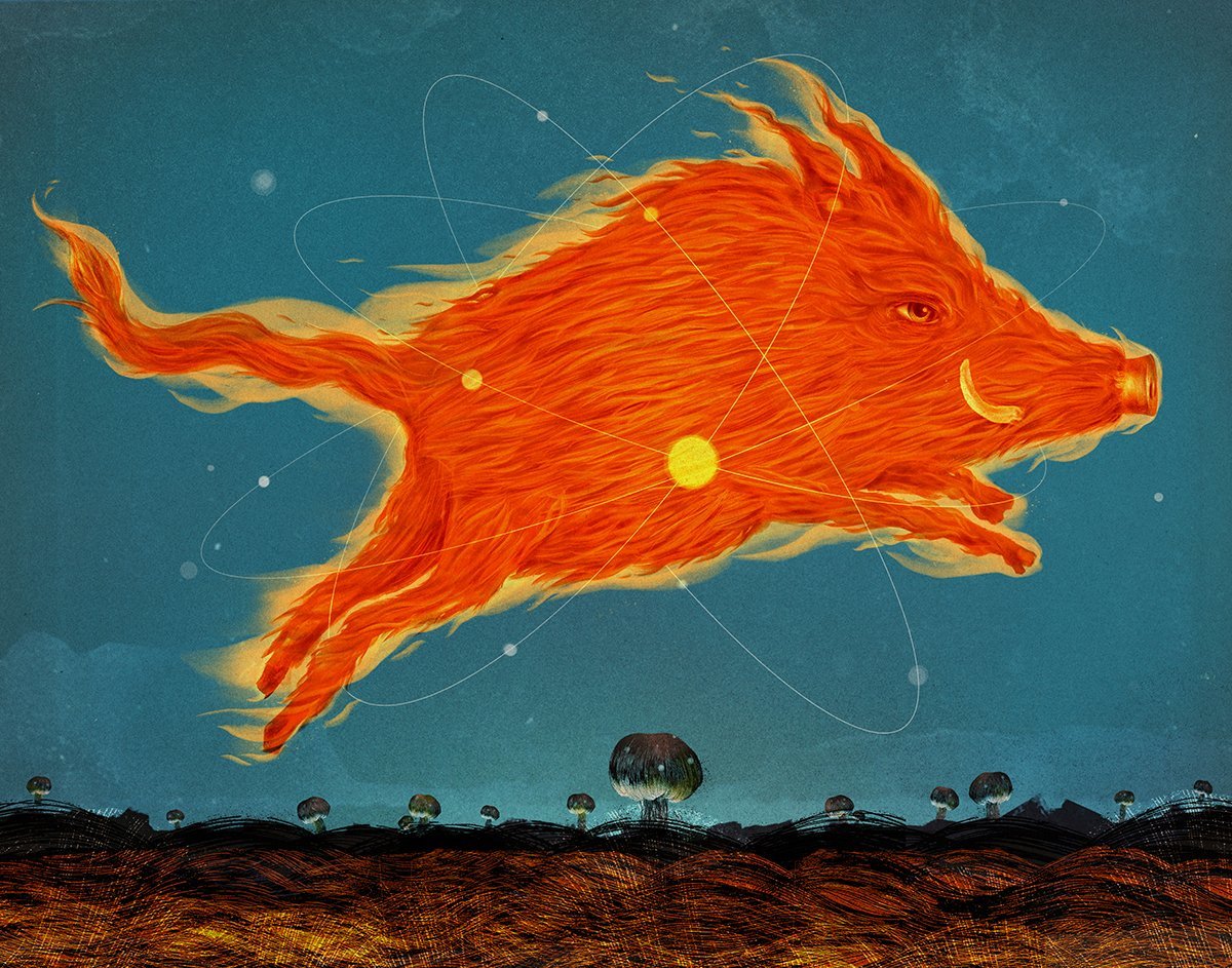 THE RADIOACTIVE BOARS OF BAVARIA by Charlie Padgett at Coroflot.com