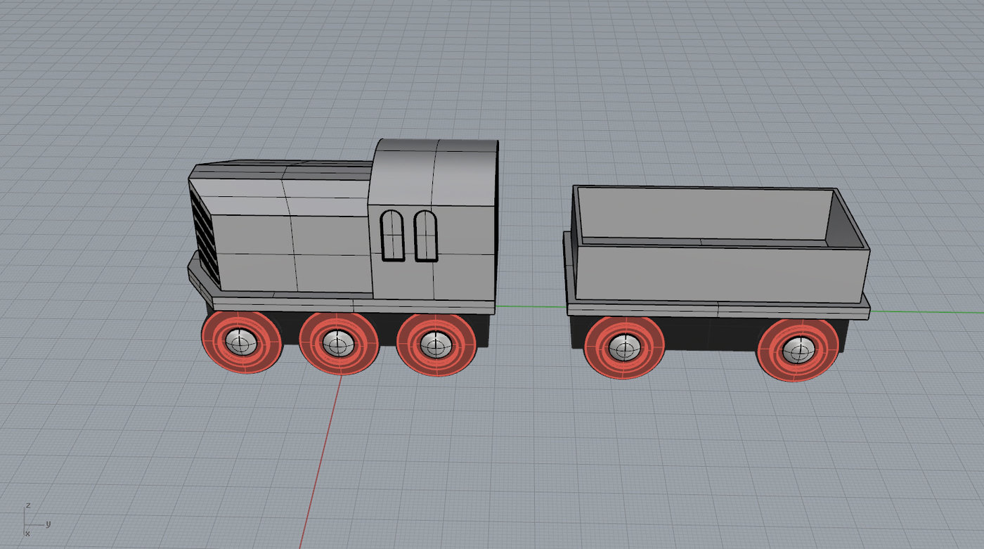 Sterling Silver Luxury Toy Train Set by Luke Orford at Coroflot.com