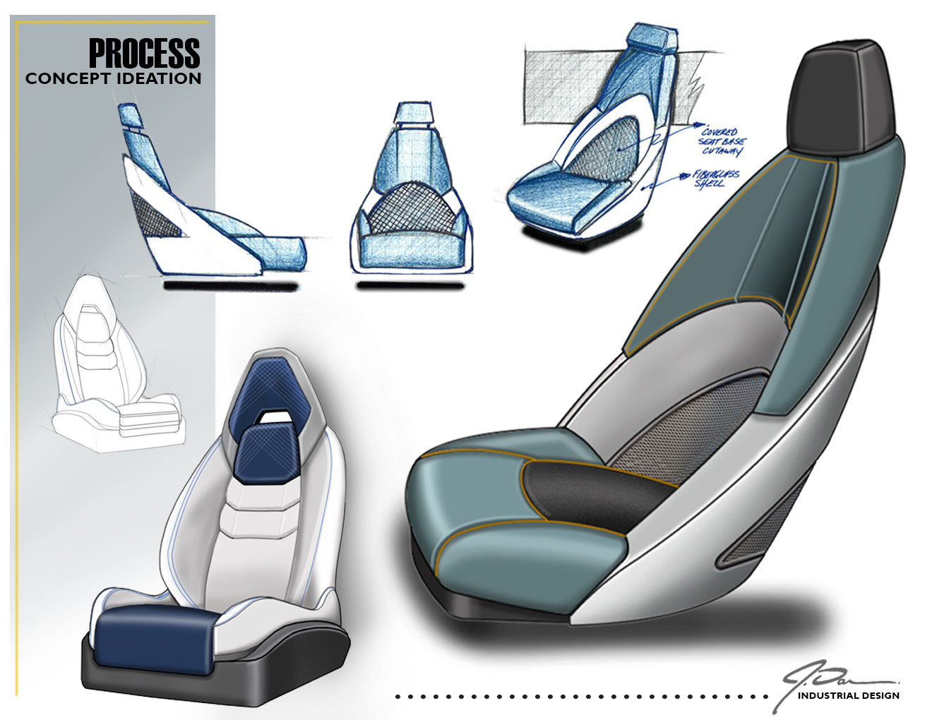 Design Process - seating development by Jeffery Daum at Coroflot.com