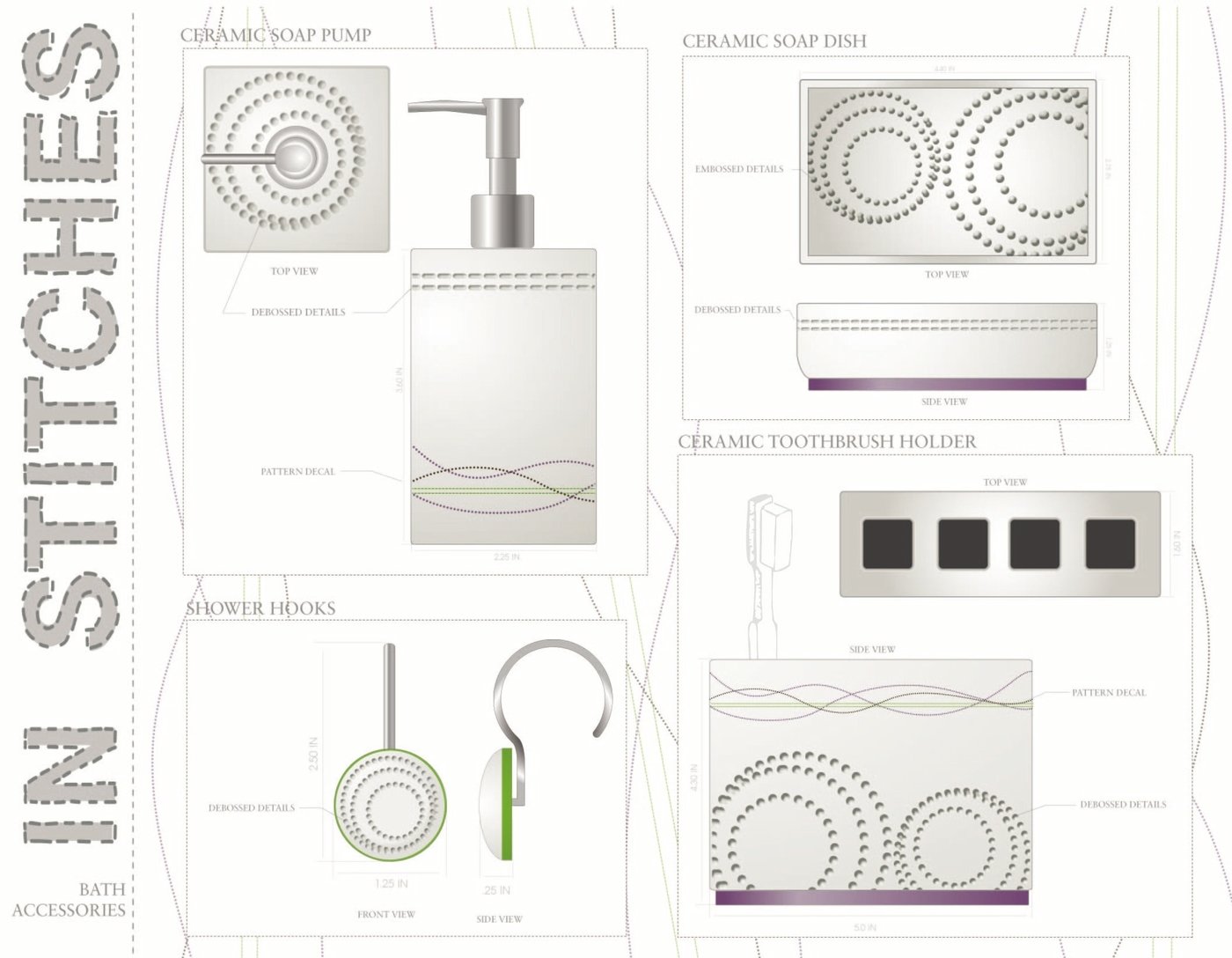 Textile Project Bath Coordinates by Kate Locke-Peck at Coroflot.com