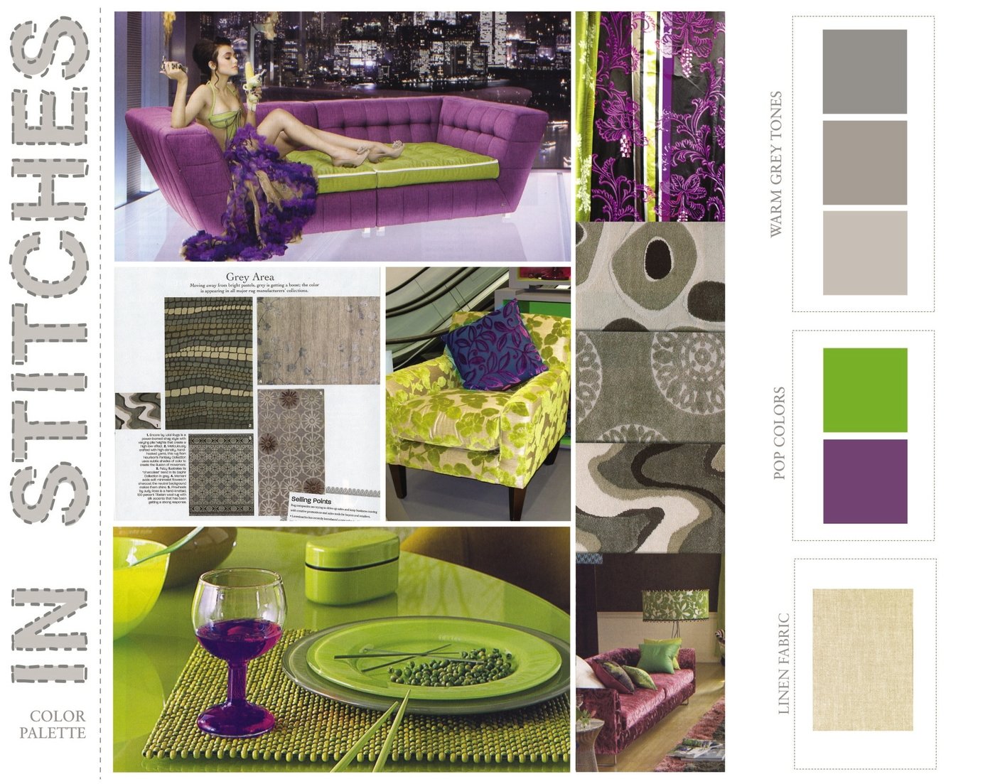 Textile Project Bath Coordinates by Kate Locke-Peck at Coroflot.com