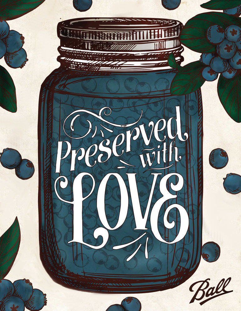 Ball Mason Jar Poster by Sabrina Kidd at Coroflot.com