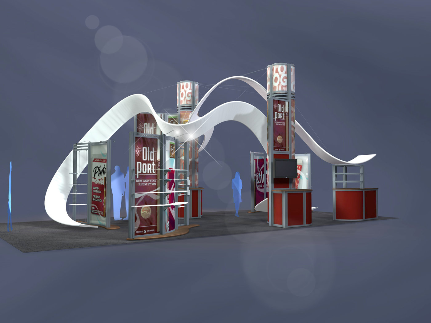 Exhibit Design by Alex Smantser at Coroflot.com