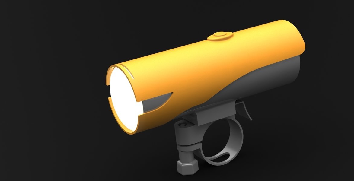 Cycle Light SolidWorks render by Matthew Cross at Coroflot.com