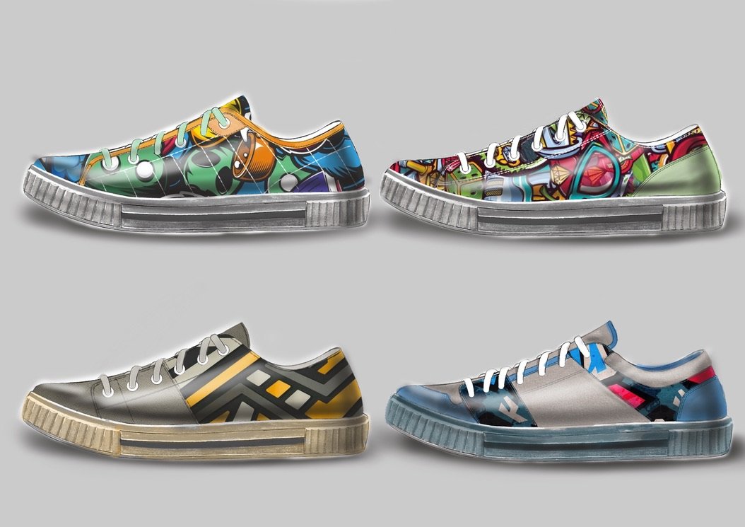 Printed Sneaker - Fun Movement by Andre Santos at Coroflot.com