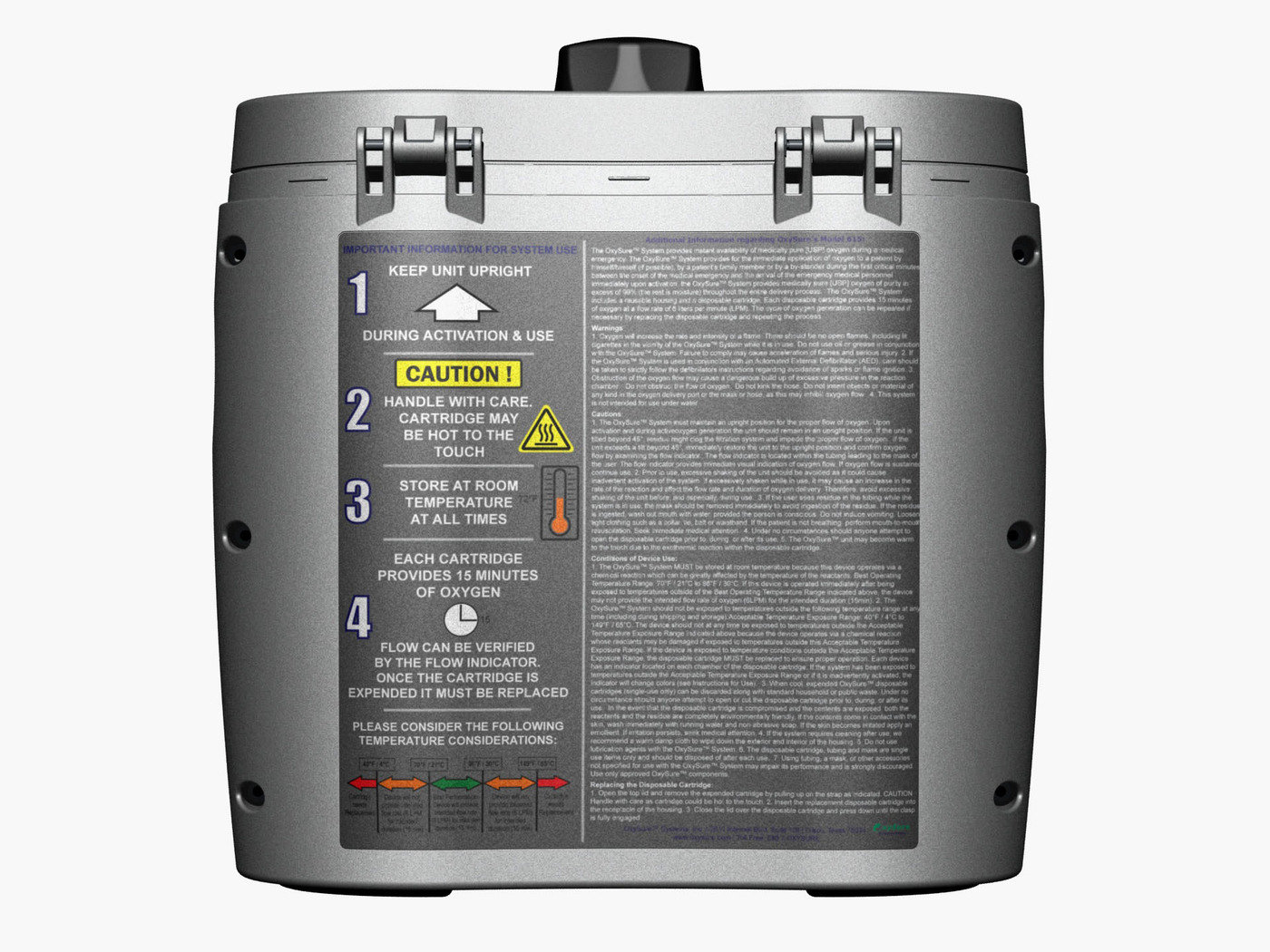 Oxysure - Portable Emergency Oxygen System by Kraig Kooiman at Coroflot.com