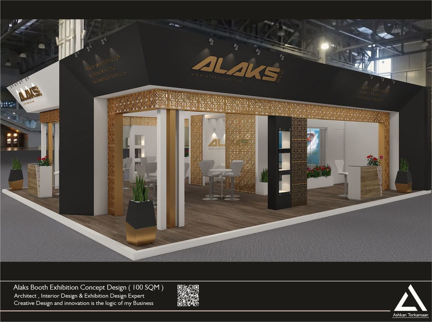 Alaks Booth Concept Design by Ashkan Torkamaan at Coroflot.com