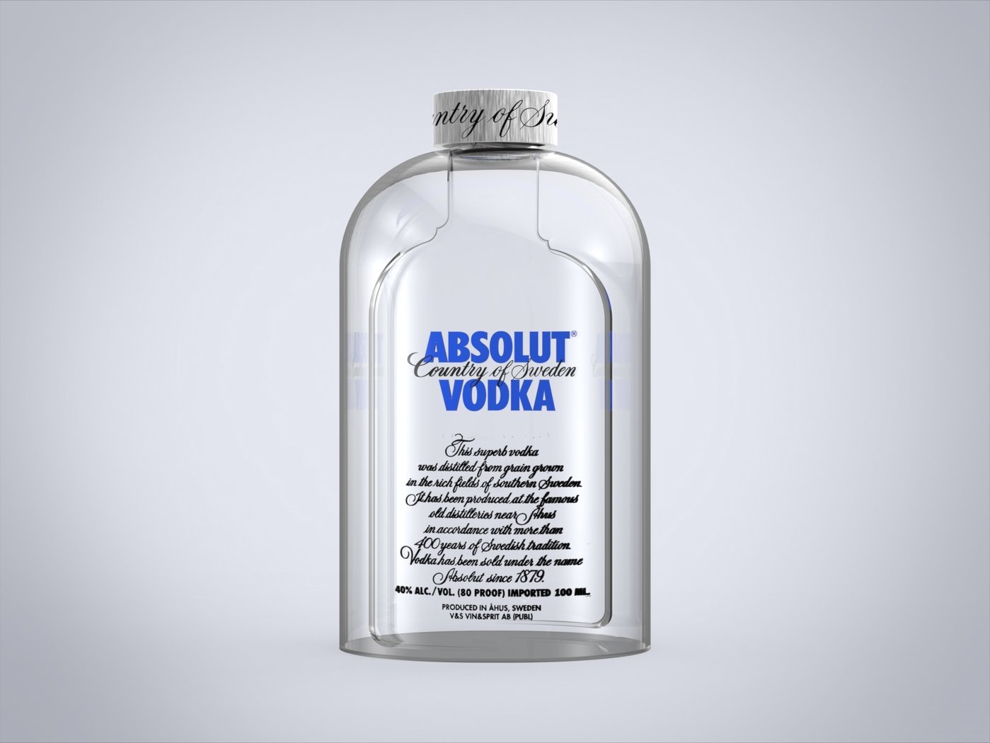 Absolut Vodka 100ml by JR Ryan at Coroflot.com