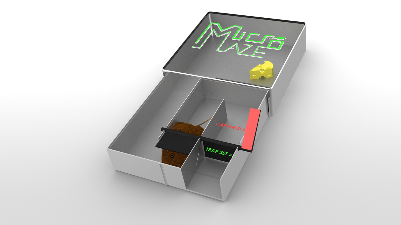 Micro Maze Mousetrap by JR Ryan at Coroflot.com