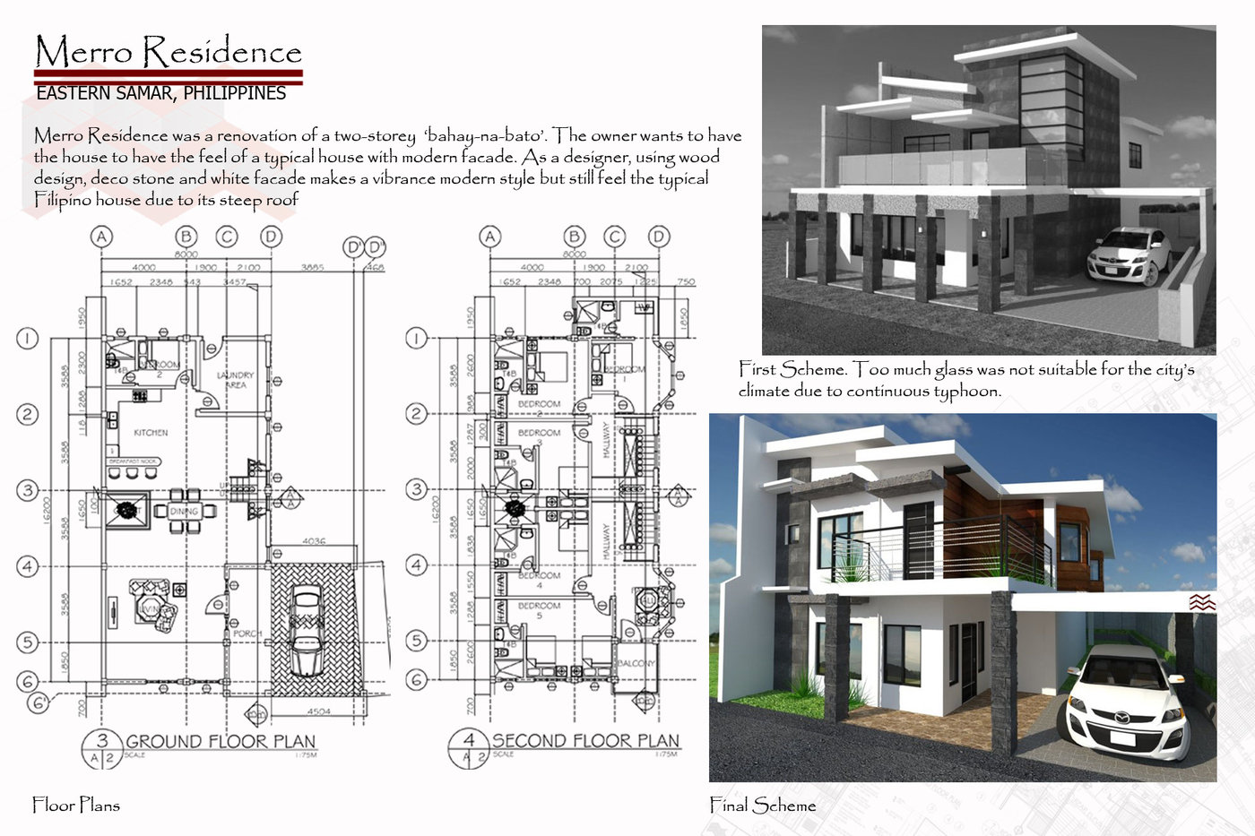 2-Storey Merro Residence by Novelita Mencias at Coroflot.com