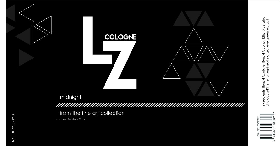 Cologne Label Design by Lauren Wesche at Coroflot.com