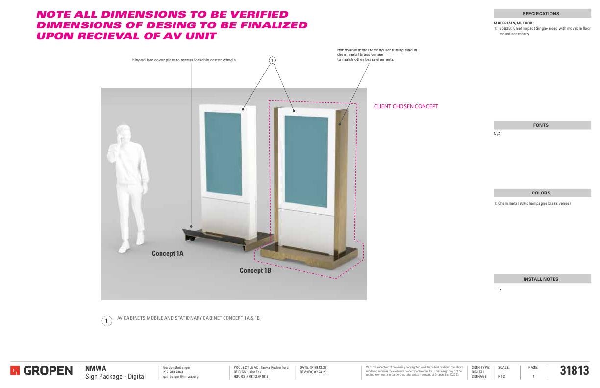 NATIONAL MUSEUM FOR WOMEN IN THE ARTS; DIGITAL WAYFINDING by Jacob Eck at Coroflot.com