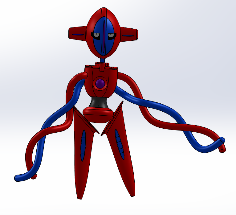 Deoxys Model (Pokemon) by Jennifer Hong at Coroflot.com