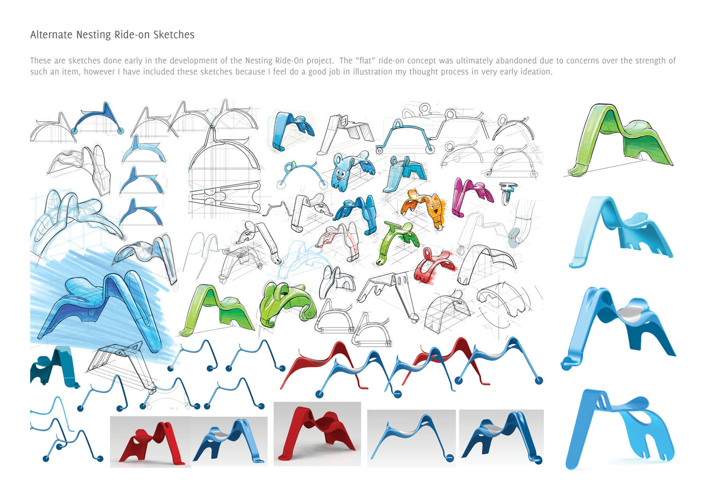 Alternate Nesting Ride-on Concepts by Cole Ranze at Coroflot.com