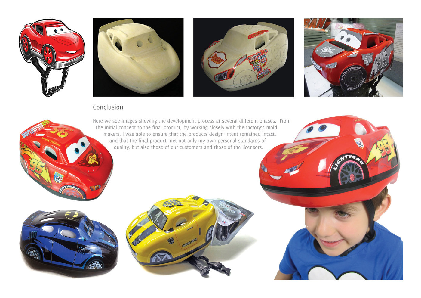 Lighting McQueen Bike Helmet by Cole Ranze at Coroflot.com
