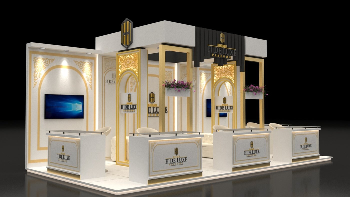 H DE LUXE Exhibition Stand Design by Hazem Mostafa at Coroflot.com