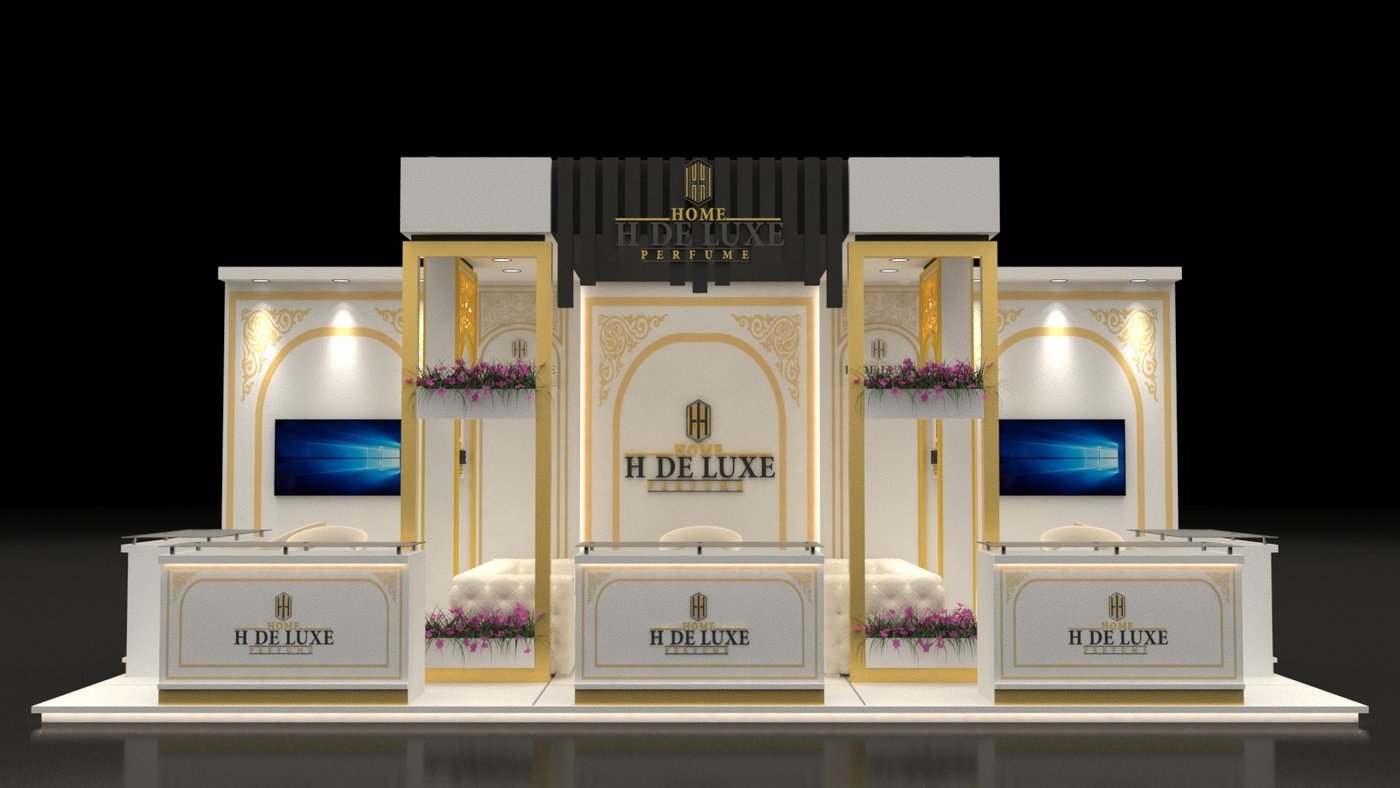 H DE LUXE Exhibition Stand Design by Hazem Mostafa at Coroflot.com