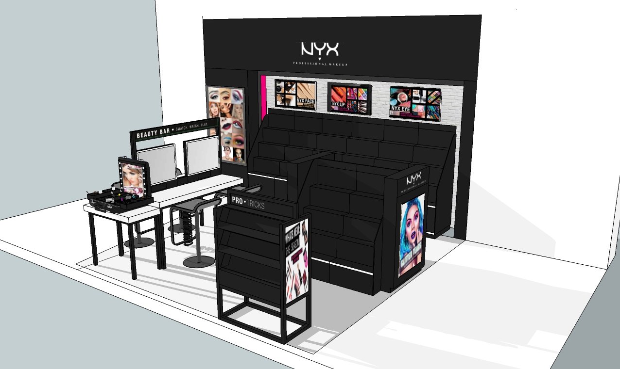 NYX Professional Makeup Department Store Counter Renovation Project by ...