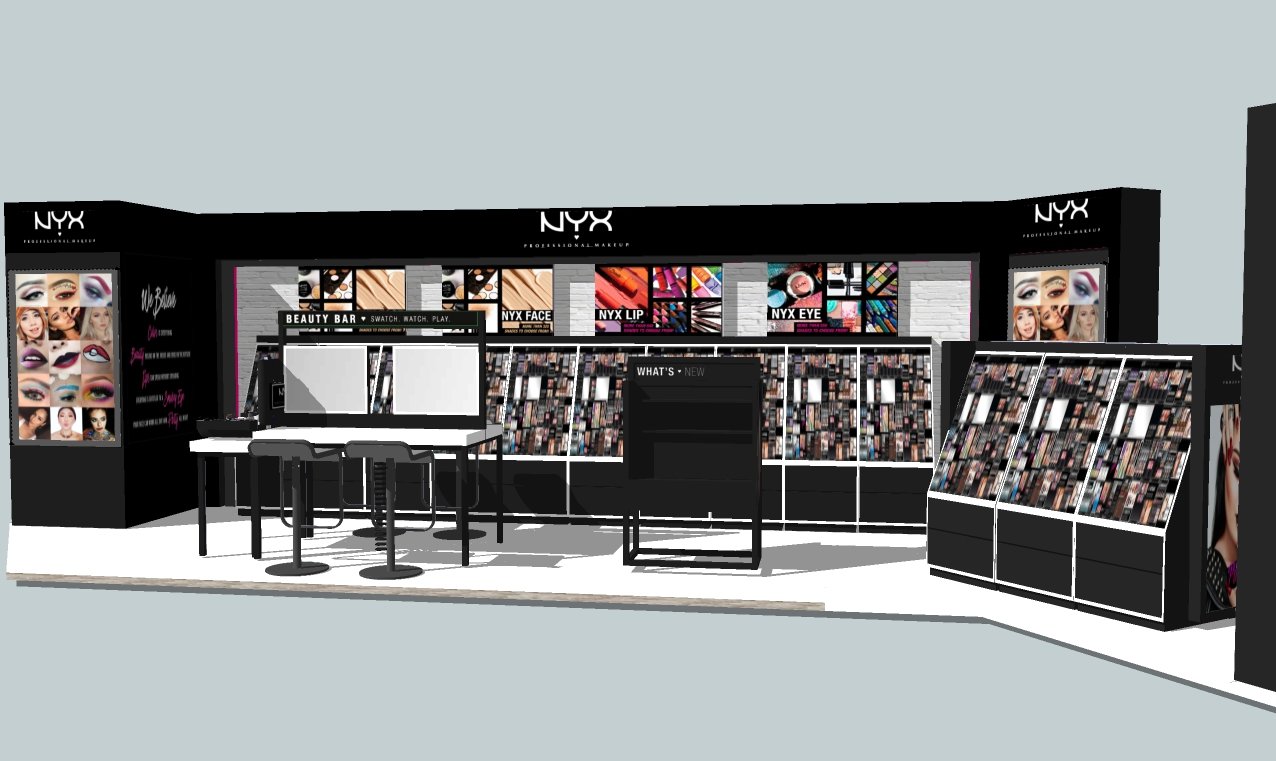 NYX Professional Makeup Department Store Counter Renovation Project by ...