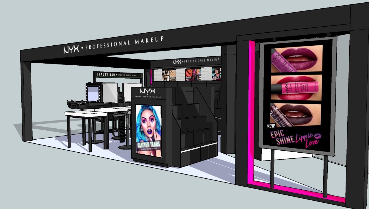 NYX Professional Makeup Department Store Counter Renovation Project by ...