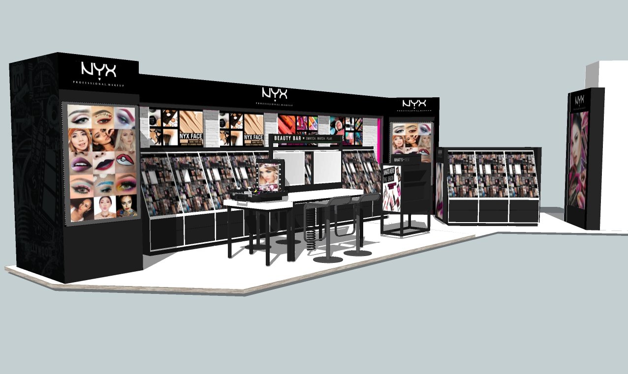 NYX Professional Makeup Department Store Counter Renovation Project by ...