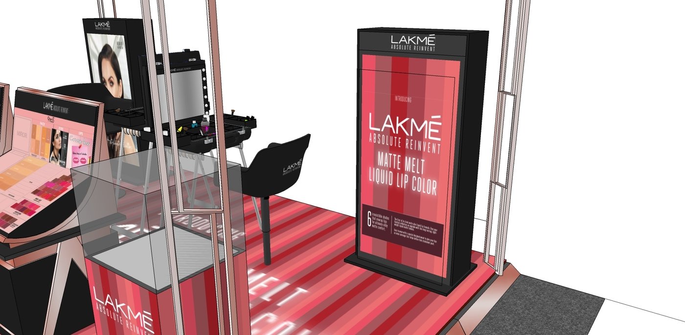 LAKME MAKE UP BEAUTY COUNTER by Aryo Anindito at Coroflot.com