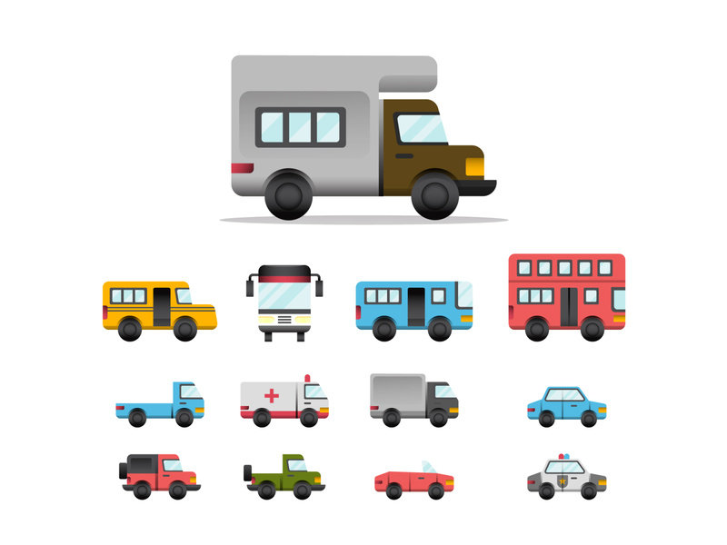 Bus And Mini Bus Icon Colloring By Agina Rasula At